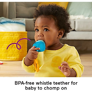 Fisher-Price Tiny Touchdowns Gift Set, 3 football-themed baby toys and teether for infants ages 3 months and up