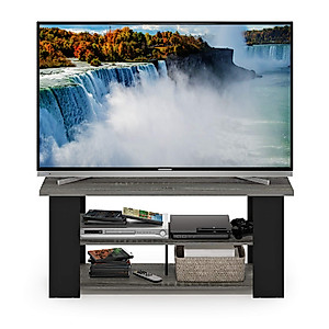Furinno JAYA TV Stand, French Oak Grey/Black