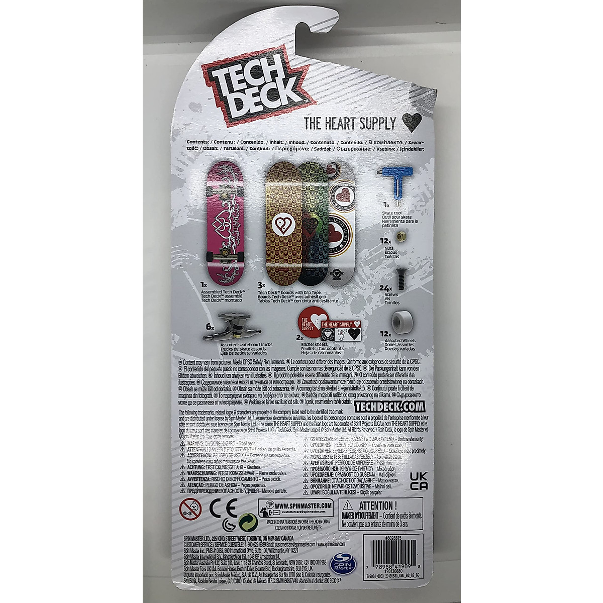 Tech Deck The Heart Supply Skateboards Ultra DLX 4 Pack Fingerboards Plus 2 Bonus Single Boards - Styles Vary