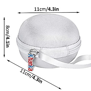 Khanka Hard Travel Case Replacement for UCOMX Nano Magnetic 2 in 1 Wireless Charger, Wireless Folding Charging Station, Case Only (White)