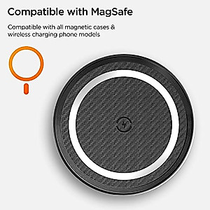 GALVANOX Cup Holder Phone Mount with Magnetic Charger (15W) Car Mount Designed for Magsafe iPhone 12/13/14 Pro Max (USB Adapter Included)