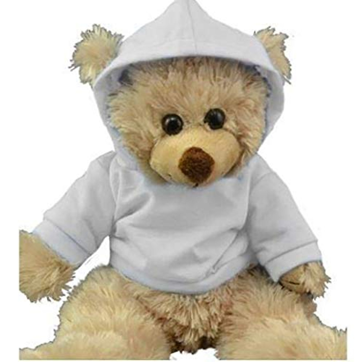 White Hoodie Tee Teddy Bear Clothes Fits Most 14"-18" Build-a-Bear and Make Your Own Stuffed Animals