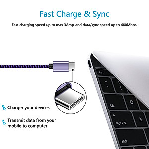 4Pack 6FT Fast USB Type C Cable for Google Pixel 9, 9 Pro XL Fold, iPhone 15, Pro, Samsung Galaxy A55 A35 A15 A54 5G, S24 S23 S23+ Plus Ultra S22 S21 S20 FE S10, A14 A03s, Phone Charger Charging Cord