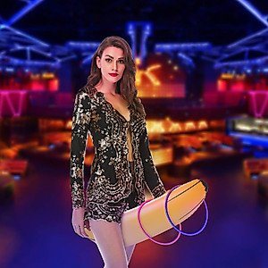 June Fox Inflatable Banana Ring Toss Game for Bachelorette Party, Bridal Shower Decorations for Engagement Party, Lingerie Party (2 Pieces 26" Bananas & 6 Pcs Toss Rings)