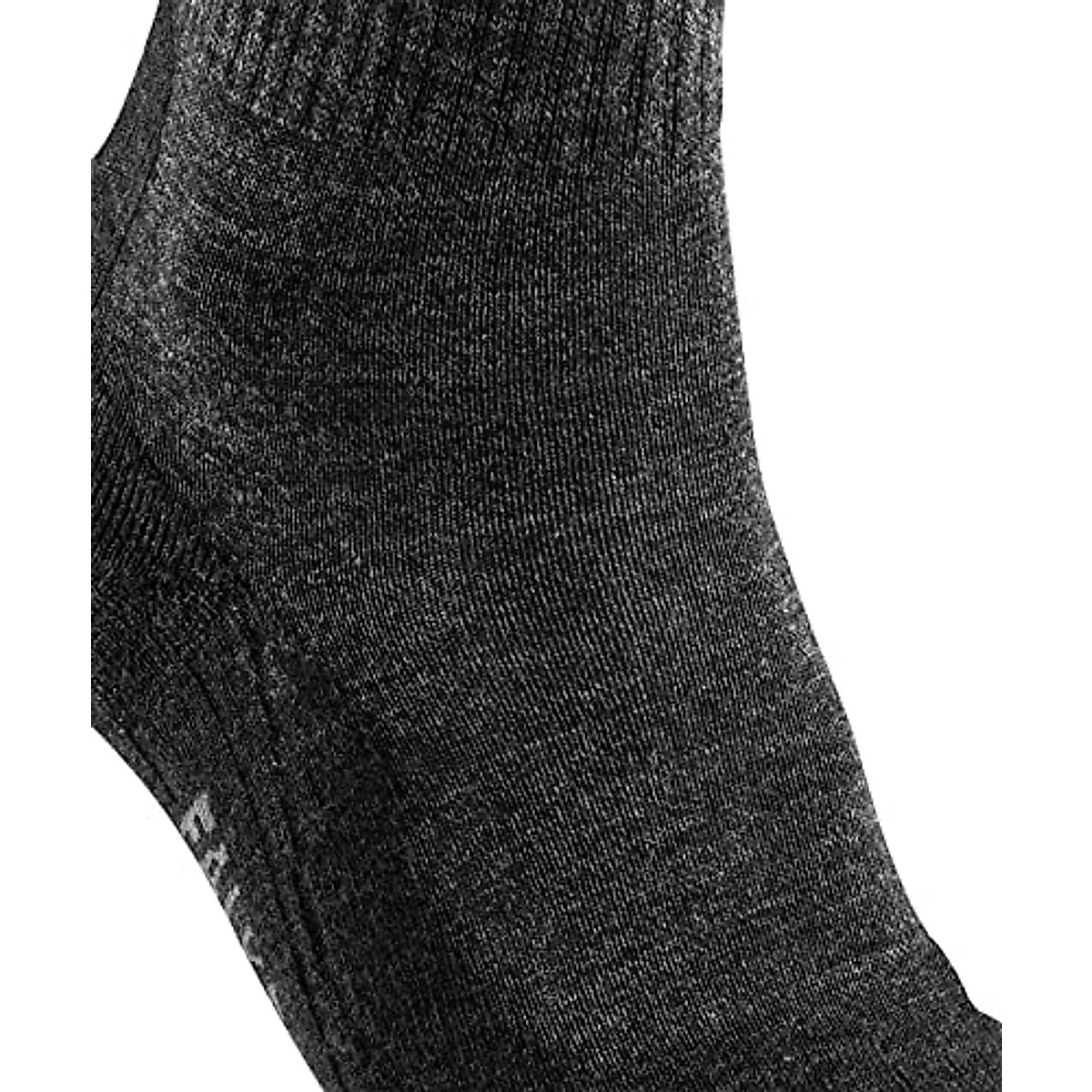 FALKE Men's TK2 Explore Wool Hiking Socks, Mid Calf, Medium Padding, Athletic Sock, Breathable Quick Dry, Merino Wool, Grey (Smog 3150), 6.5-8.5, 1 Pair