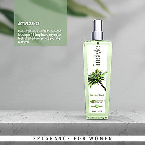 Instyle Activessence Body Spray | Tropical Coconut Coast | Women’s Body Spray | 8 Fluid Ounces