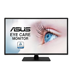 ASUS 31.5” 1080P Monitor (VA329HE) - Full HD, IPS, 75Hz, Adaptive-Sync, Eye Care, Low Blue Light, Flicker Free, HDMI, VGA, Wall Mountable, Tilt Adjustable,Black