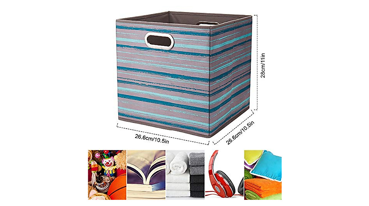 Teal Collapsible Storage Bins – Stylish & Foldable Organizers