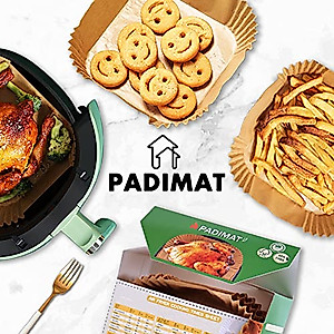 Air Fryer Disposable Paper Liners, 120 Pcs Square Parchment Cooking Non-Stick Liner for Airfryer, Microwave Oven, Frying Pan, 6.3 Inch Oil-proof Air Fryers Filters Sheet for 2 3 4 4.5 Qt Baking Basket