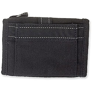 KAVU Wally Trifold Wallet with Coin Pocket and Key Ring - Black