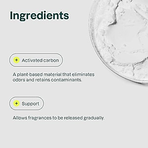 ATTITUDE Air Purifier, Activated Carbon Freshener, Odor Remover, Plant and Mineral-Based, Vegan, Lavender and Eucalyptus, 8 Ounces