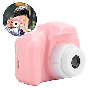 Portable Kids Digital Camera Toy with 2.0in Color Screen, Cute Mini Camera for Photos and Videos, Anti Fall Silicone Case, Blue Green, Ideal Children (Pin)