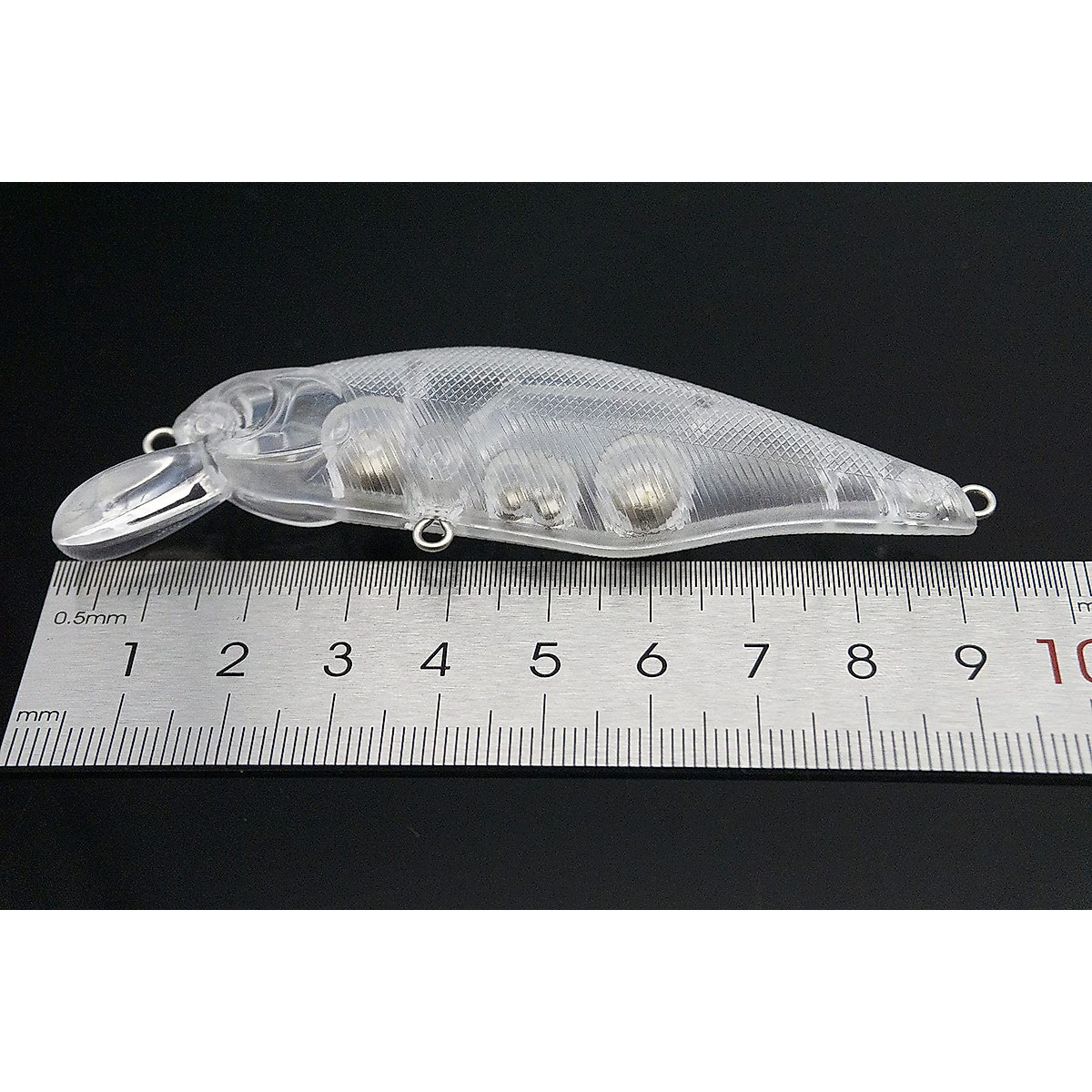 Free Eye 10pcs Unpainted Crank Bait Fishing crankbait Topwater Freshwater 92mm 9.69g Blank VIB Lures Clear Hard Baits Trout Salmon Minnow Lure Popper Lures JXN4