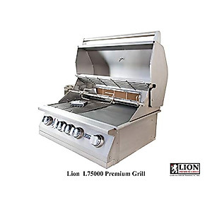 Lion 32-Inch Natural Gas Grill L75000 with Refrigerator and Door and Drawer Combo and Drop-In Sink with and 5 in 1 BBQ Tool Set Best of Backyard Package Deal