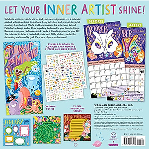 Magical Activity Wall Calendar 2023: Doodles! Mazes! Jokes! 300+ Stickers and a Poster!