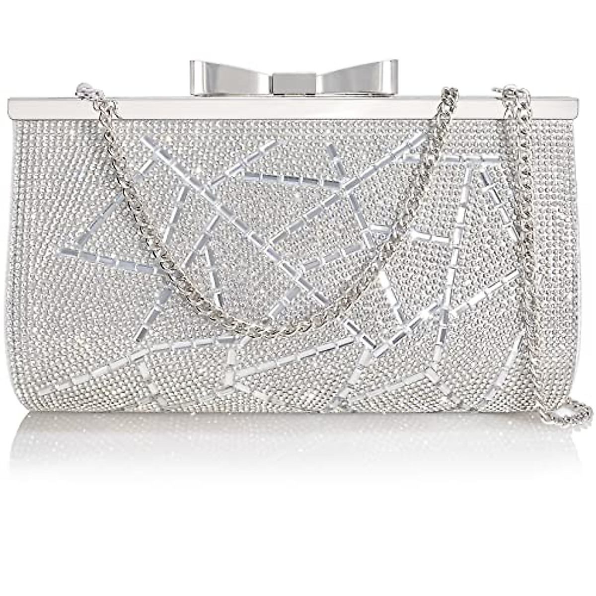 Sumnn Evening Clutch Bag Cocktail Prom Sparkly Rhinestone Crystal Bride and Bridesmaid Wedding Party Formal Purses for Women