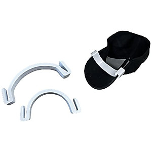 KTD Hat Shaper/Hat Curving Band/Bill Bender/Brim Bender Hat Bender Brim Bender Forming Tool for Perfect Curve Shaper Era Fitted Hat Made in USA - Two (2) Sizes for Custom Adjustable fit White