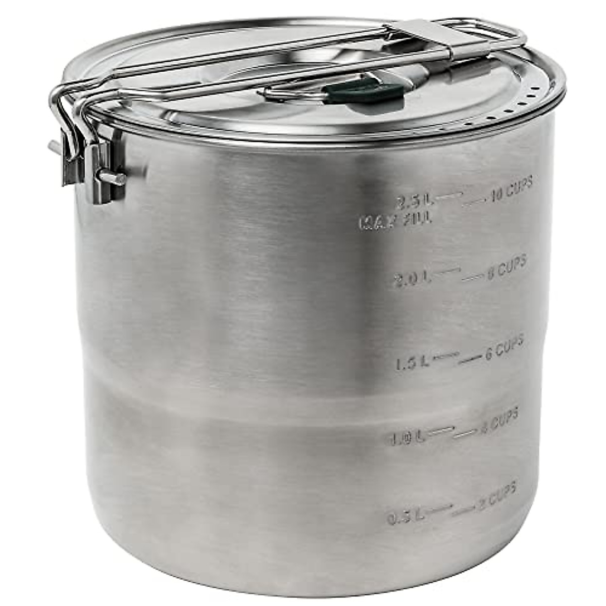 Stanley Adventure 4-Person Cookset, 11-Piece Camping Cooking Kit with 2.6 Quart Stainless Steel Pot and Utensils