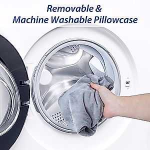 HOMCA Pregnancy Pillows for Sleeping Comma- Shape, Memory Foam Maternity Pillow, Body Pillow for Legs, Knees, Belly Support for Pregnant Women Belly Wedge Pillow with Washable Cover