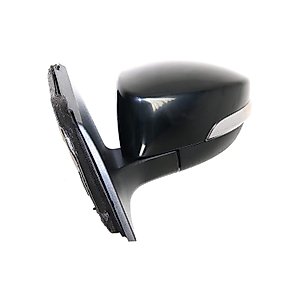 Kool Vue Driver Side Power Non-Heated Mirror for Ford Focus 2012-2014 With Signal Light & Spotter Glass; Without Puddle Lamp Paintable 4-Door, Hatchback