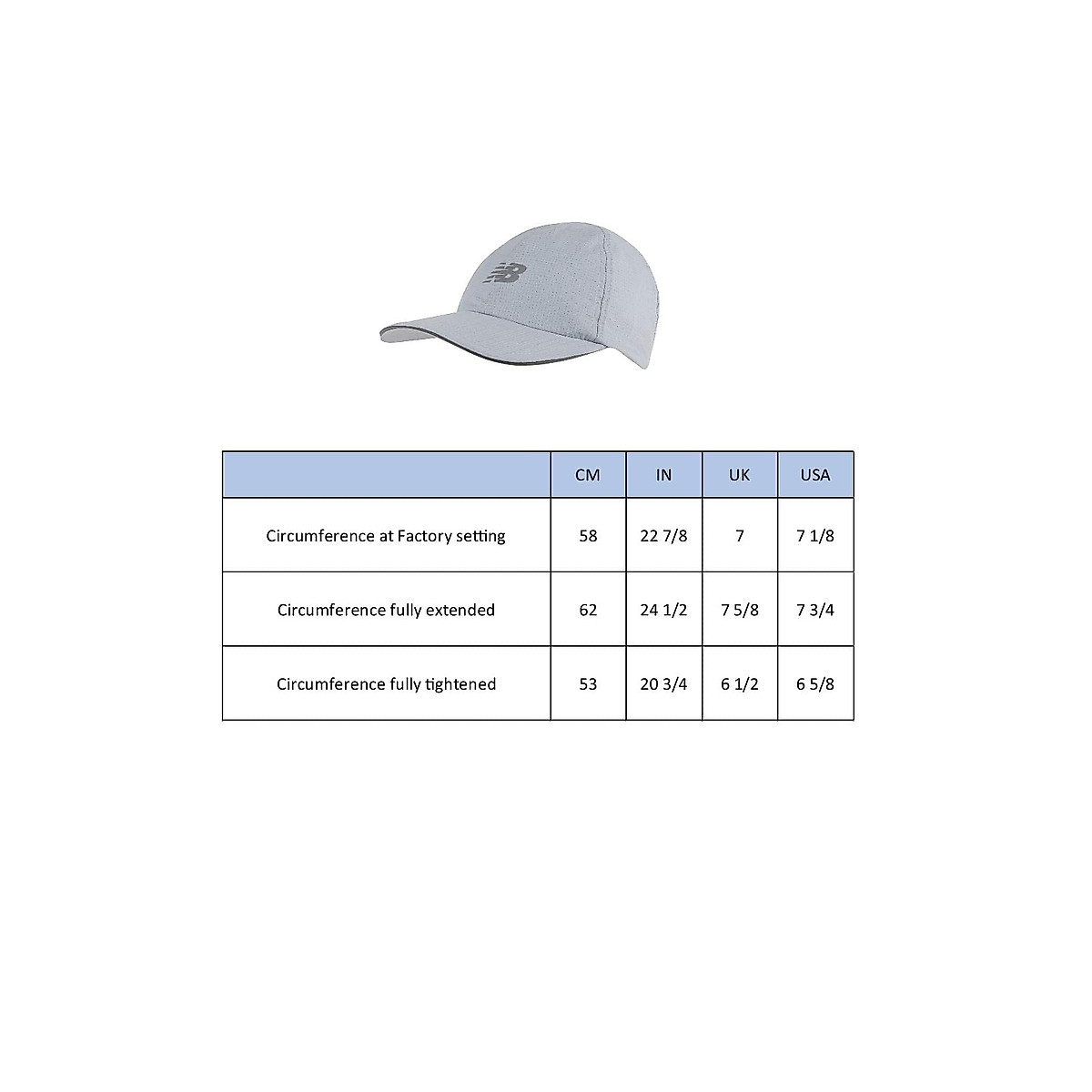 New Balance Men's and Women's Laser Performance Run Hat, One Size, Black