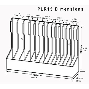 Plyworx Pliersrack PLR15 Plier Organizer - Sturdy Plastic 15 Pliers Holder for Tool Box Organization, Plier Rack Tool Organizers for Toolboxes and Storage