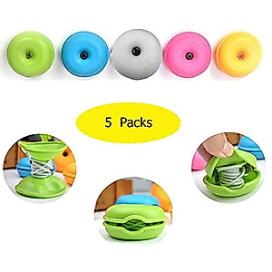 FveBzem 5 Packs Tangle-Free Cable Turtle Organizer Case Cord Keeper Cable Wrap Winder Earbuds Keeper Headphone Storage Case Cord/Wire Shortener Cable Cord Manage Case Charging/Lightening Cable Keeper