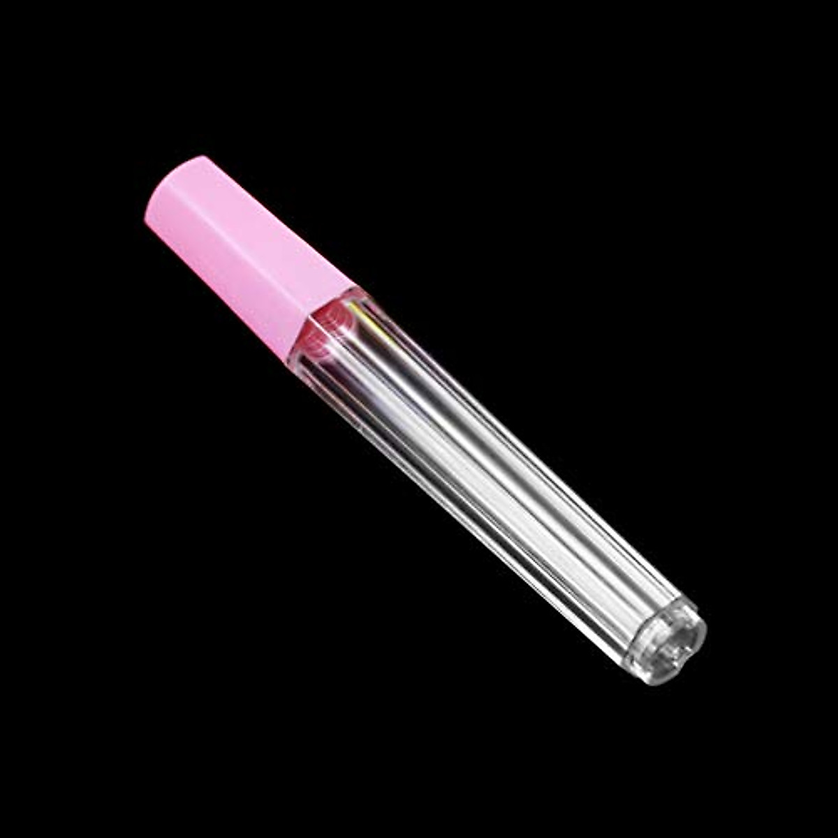 10pcs Clear Plastic Needles Storage Tubes Sewing Needle Container Holder Organizer with Cap 10cm Pink Sewing Case