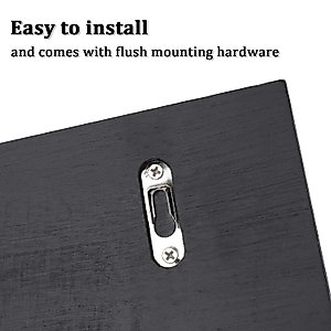 Kenvary Key Holder Rack for Wall, Entryway Hook with Shelf, Mail Organizer with Chalkboard, Rustic Mail Organizer with Mirror, Easy Installation