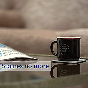 Premium Felt Coasters for Drink, Absorbent Felt Protects Furniture, Table, Desk 4x4 Inch by AA Wonders (Pack of 18, Square)