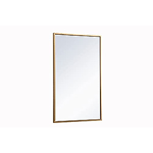 Elegant Decor Metal Mirror Medicine Cabinet 17 inch x 28 inch in Black