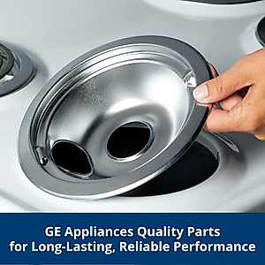 GE GE68C Genuine OEM 6" and 8" Drip Pan Kit (Chrome) for GE Electric Range or Stoves
