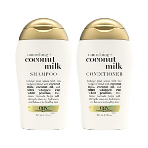Ogx Nourishing Coconut Milk Shampoo & Conditioner Travel Size - 3 Oz. Each