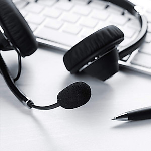 Sunmns 20 Pack Mini Size Lapel Headset Microphone Mic Windscreen Foam Cover, Black