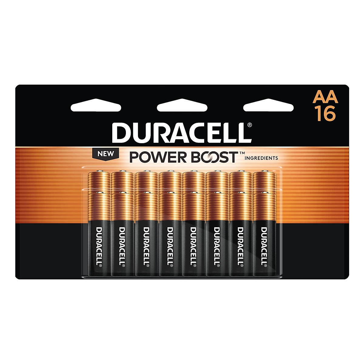 Duracell Coppertop AA + AAA Batteries Combo Pack with Power Boost Ingredients, 16 Count Double A & Triple A Battery with Long-Lasting Power, Alkaline Battery - 32 Count Total