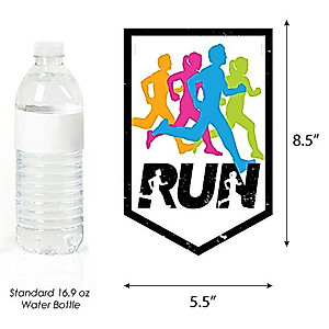 Big Dot of Happiness Set the Pace - Running - Track, Cross Country or Marathon Party Bunting Banner - Party Decorations - Find Your Happy Pace