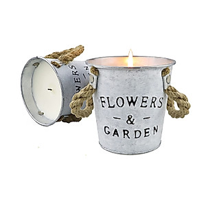 HOUCAE Scented Citronella Candles for Home, 2 Pack Soy Wax Candles, Aromatherapy Gift Set for Bedroom, Garden, Patio, Camping Picnic etc.