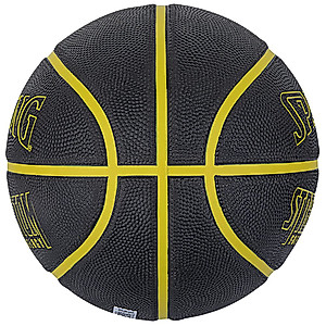 Spalding Basketball Street Phantom Black x Yellow No. 7 Basketball Basket