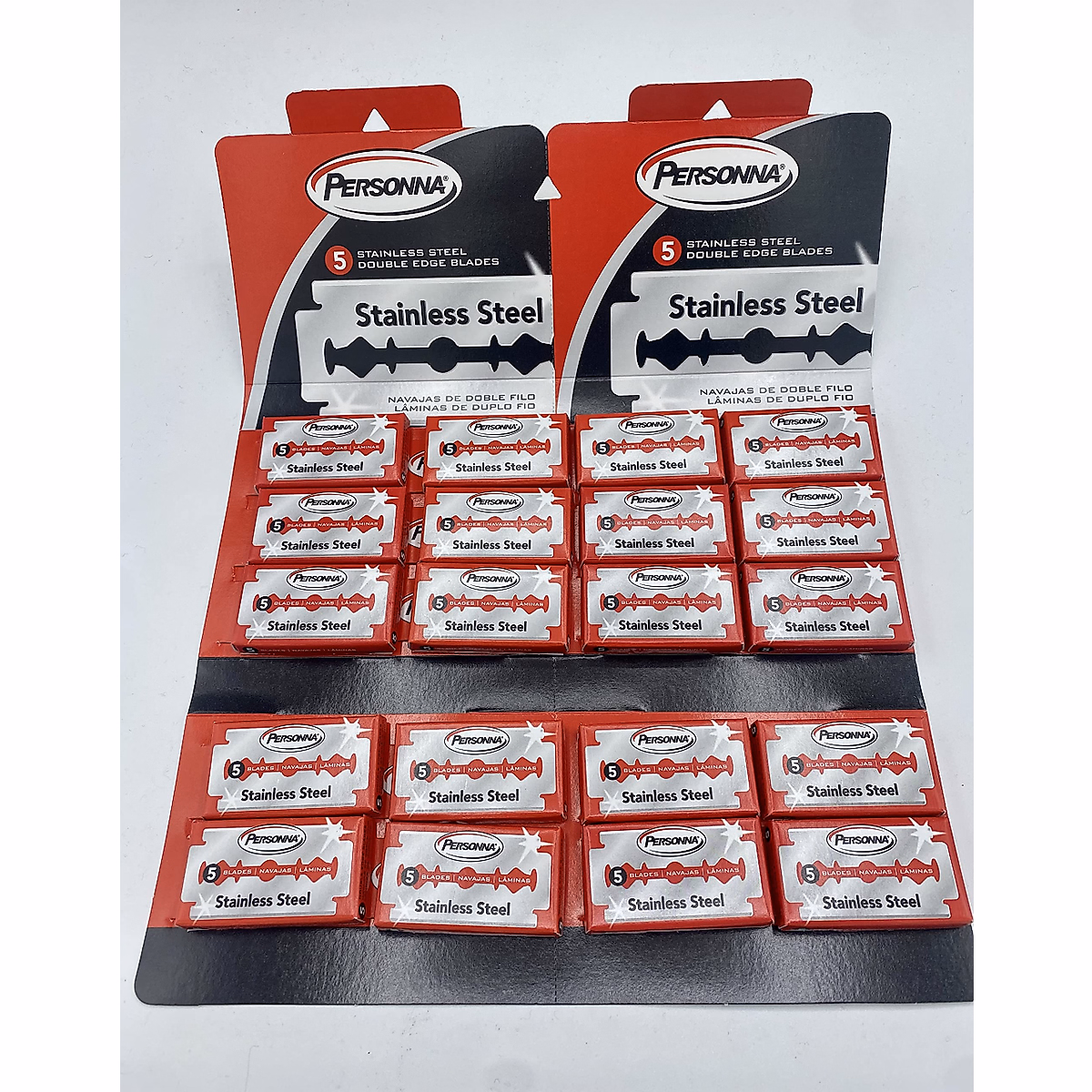 Personna Stainless Steel Double Edge Blades - 100 Pack 100 razor blades by Personna