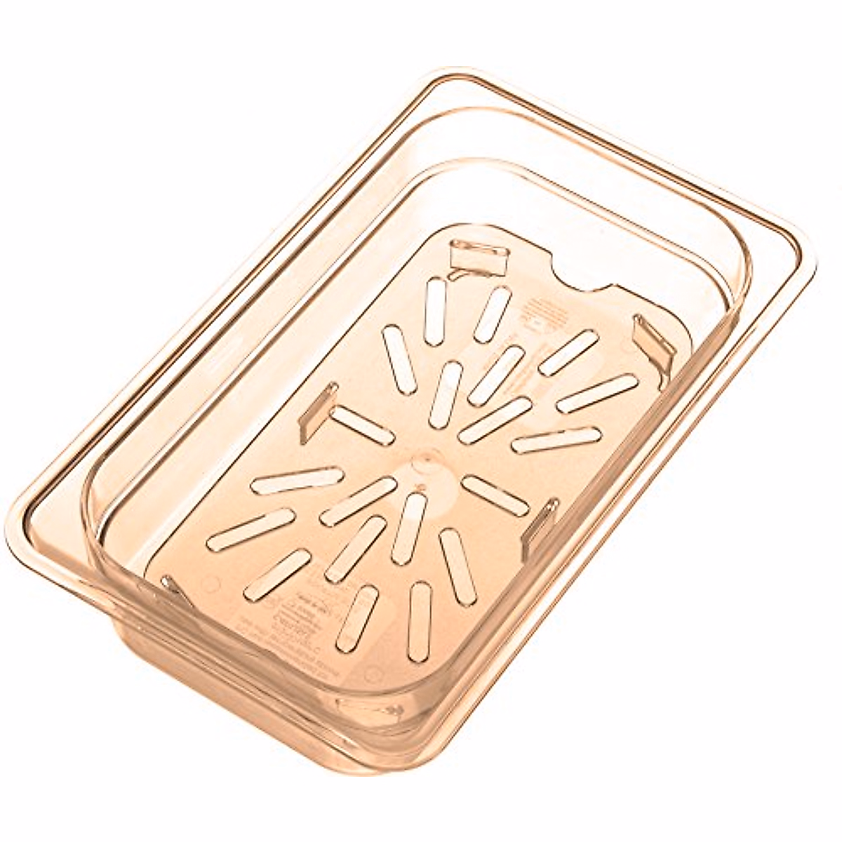 Carlisle FoodService Products 3089513 StorPlus Quarter Size High Heat Drain Shelf, Quarter Size, Amber