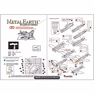 Metal Earth F4U Corsair 3D Metal Model Kit Fascinations