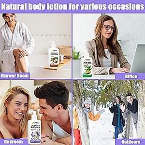 3 Pack Body Lotion for Women Dry Skin,Bulk Lotion for Men Scented Natural Body Moisturizer Aloe,Coconut,Lavender with Vitamin E, Moisturizing Body Cream With Shea Butter, Skin Lotion Body Skin Care Products Mother Day Father Day Valentine's Day Gifts for