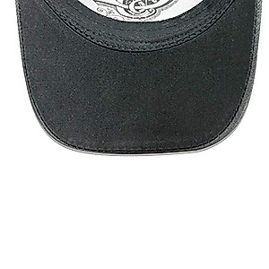 John Deere Mens Oilskin Charcoal Mesh Back Embroidered Hat