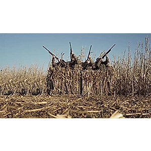 Drake Waterfowl Ghillie 4-Man Blind with No-Shadow Dual Action Top Mossy Oak Shadow Grass Habitat