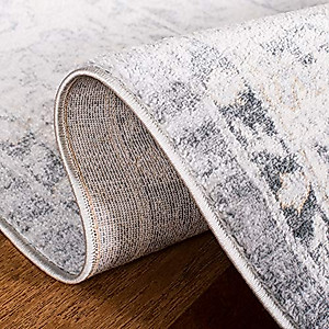 SAFAVIEH Isabella Collection 8' x 10' Grey / Light Grey ISA921F Oriental Non-Shedding Living Room Bedroom Dining Home Office Area Rug