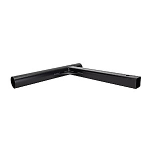 Camco Hitch Mount Flagpole Holder, Fits Standard 2-Inch Hitch Receivers, Durable and Rust Resistant (51611), Black