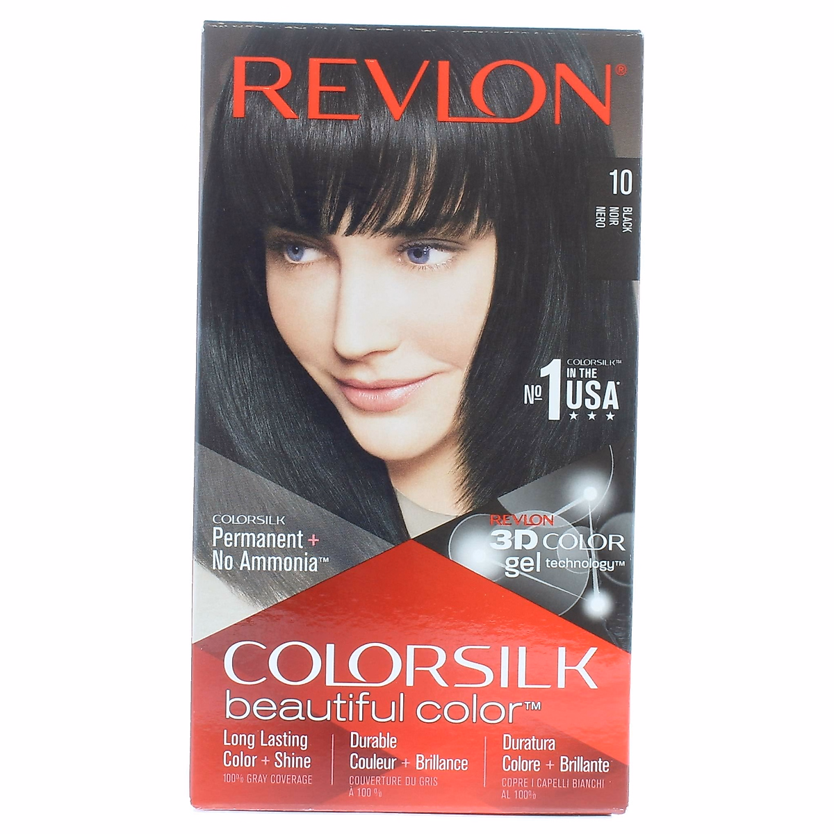 Revlon Colorsilk Beautiful Colour Hair Colourant 10 Black by Revlon