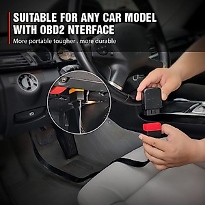 OBD2 Extension Cable, Professional Automotive Diagnostic Scan Tool Full 16 Pin Extension Cable for ODBII Scanner Forscan Check All Car Vehicles Computer Engine Code Reader - 36cm/14.2in
