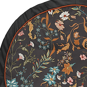 Sweet Jojo Designs Sunflower Girl Baby Playmat Tummy Time Infant Play Mat - Yellow Green and White Farmhouse Watercolor Flower