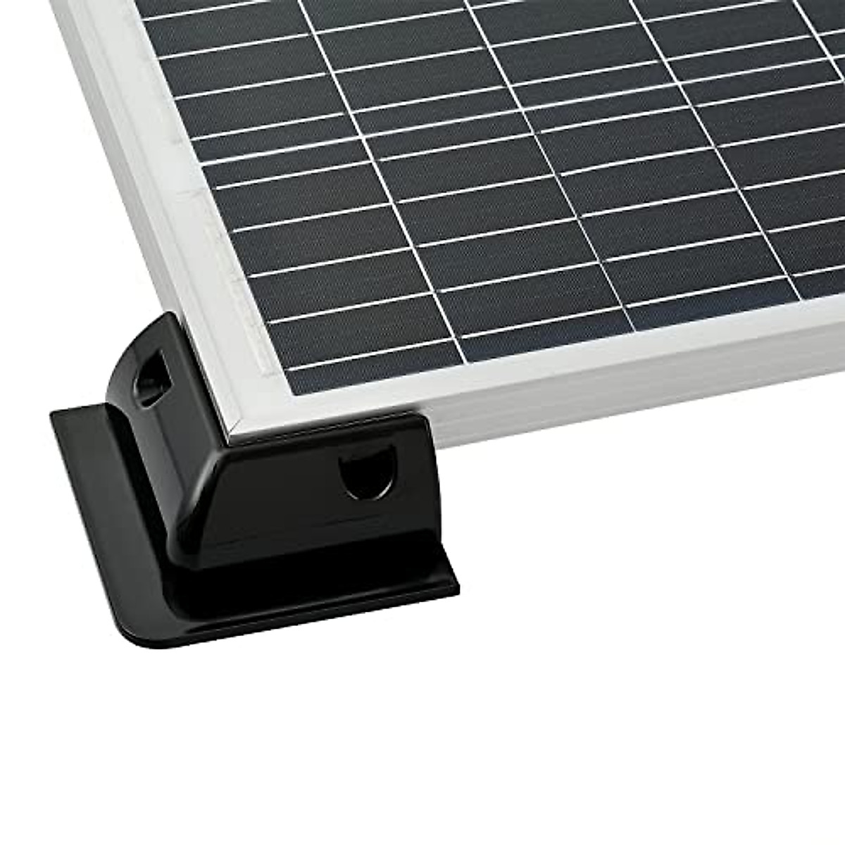 Spartan Power ABS Drill Free Solar Panel Mount 6 Piece (Black 4 Pack) Great for RV's, Vans, Trailers, Buses, Skoolies, Boats